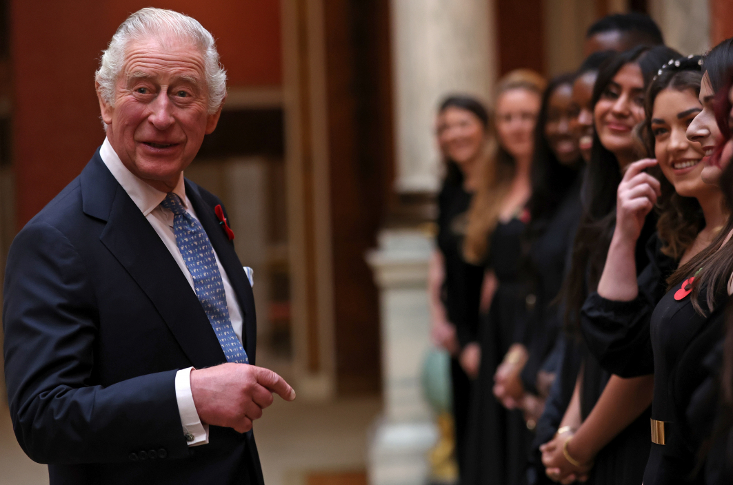 The King joins celebrations at Buckingham Palace to commemorate the ...