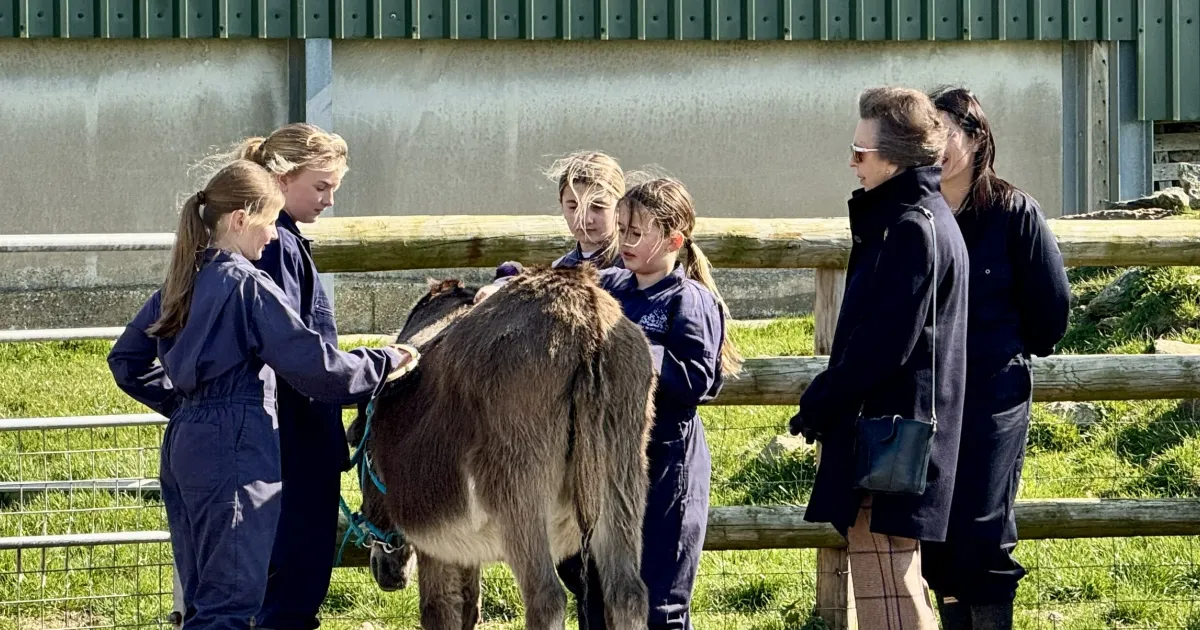 The Princess Royal visits Farms for City Children in St Davids | The ...